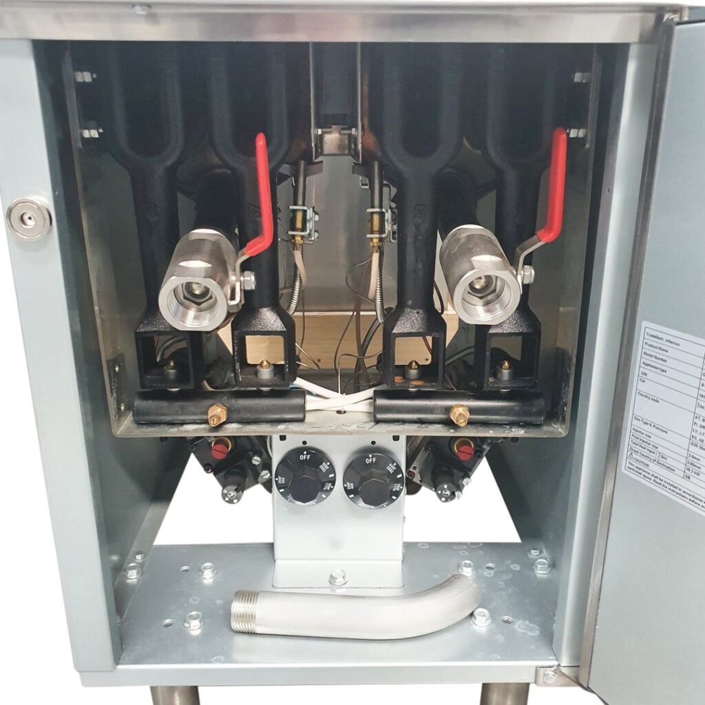 Commercial Infernus Double Tank Freestanding Gas Fryer 2 x 15 L
