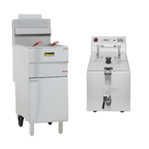 Brand New Blue Seal Single Tank Twin Basket Freestanding Fryer Fastfri ...